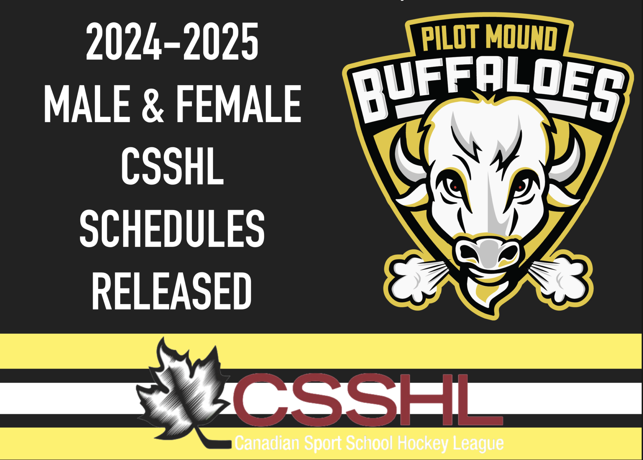 CSSHL RELEASES 2024/25 WESTERN DIVISION SCHEDULE - PILOT MOUND HOCKEY ...