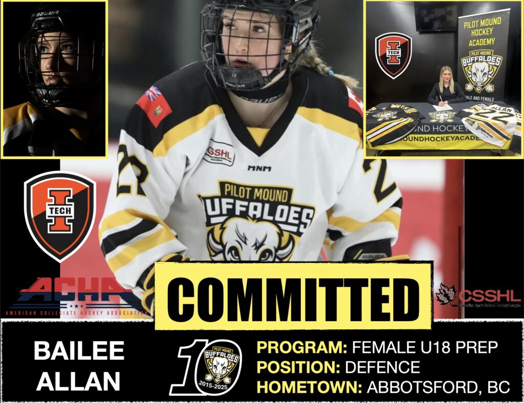 FEMALE ADVANCEMENT – BAILEE ALLAN - PILOT MOUND HOCKEY ACADEMY