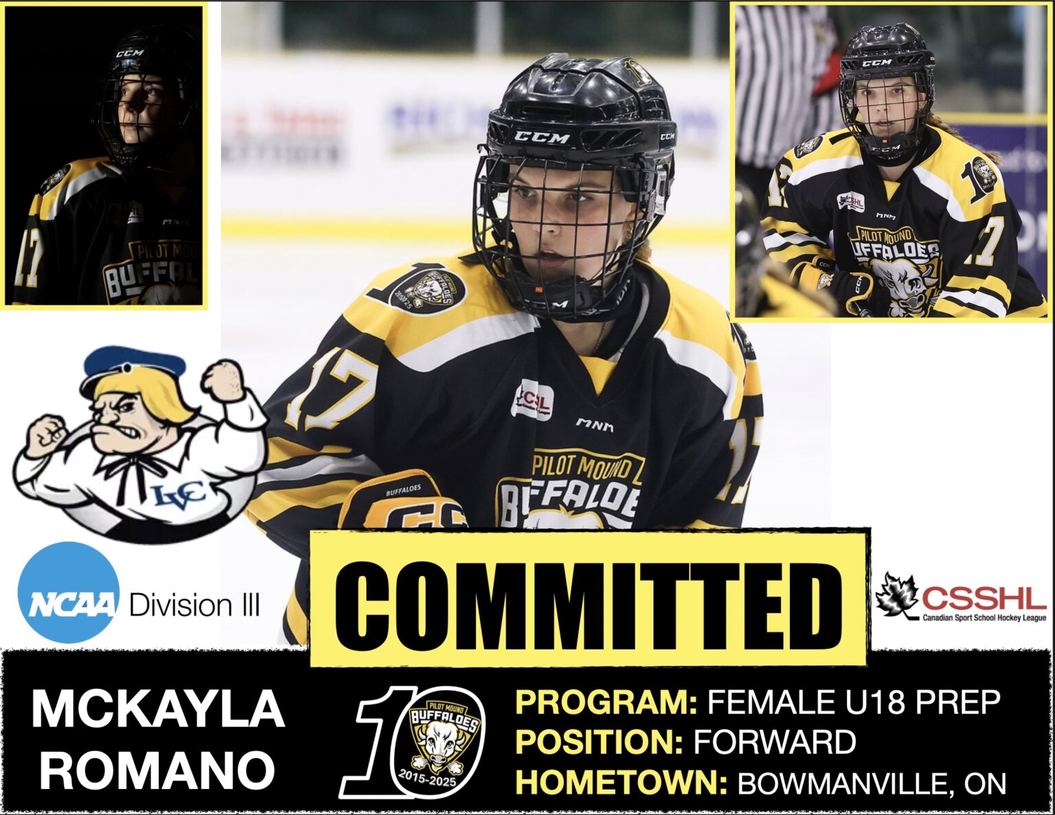 FEMALE ADVANCEMENT - MCKAYLA ROMANO - PILOT MOUND HOCKEY ACADEMY